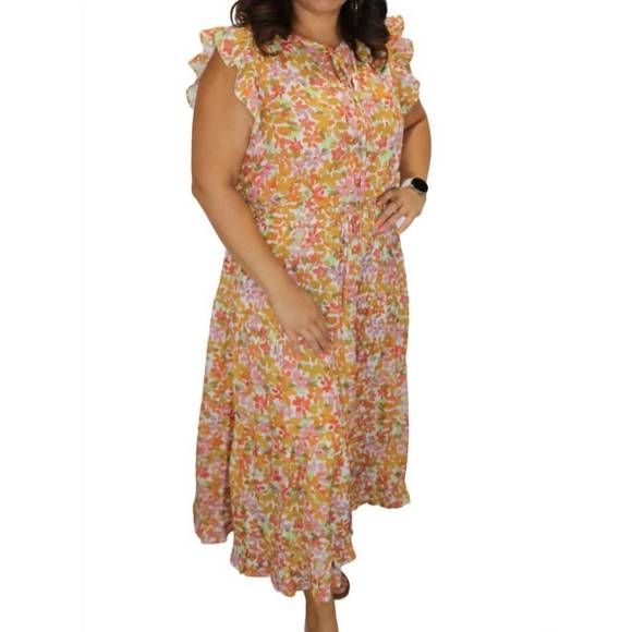 Pinch | Dresses | New Pinch Flowers In Your Hair Dress In Multi | Poshmark